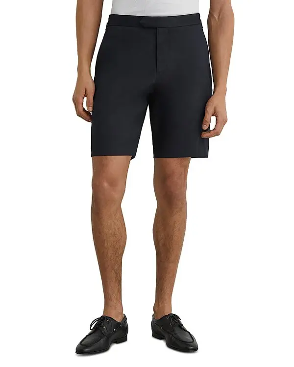 REISS Cantwell Tailored Shorts - Navy
