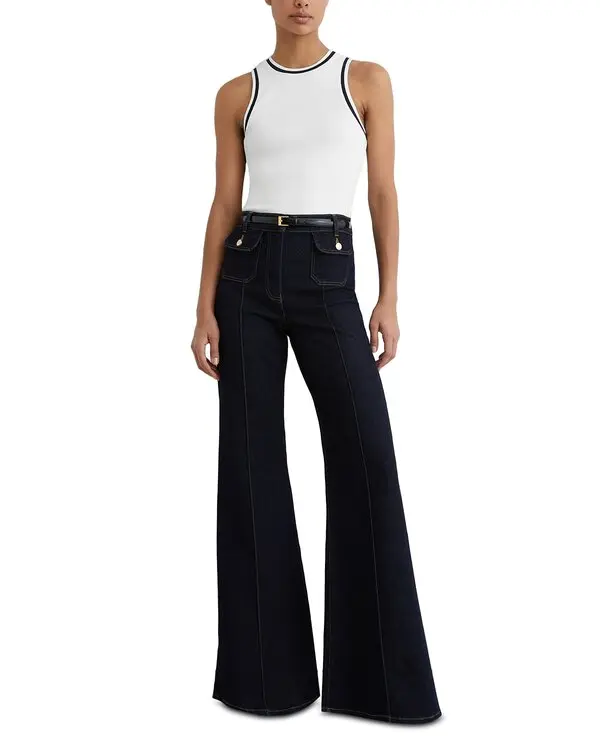 REISS Matilda Contrast Trim Vest
