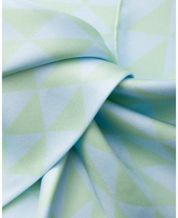 Prada Printed Silk Twill Halter Top - Green