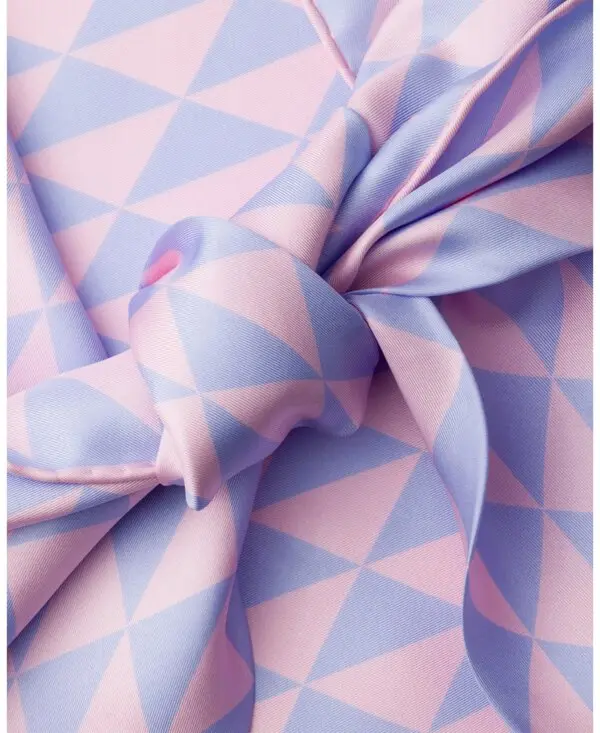 Prada Printed Silk Twill Halter Top - Pink