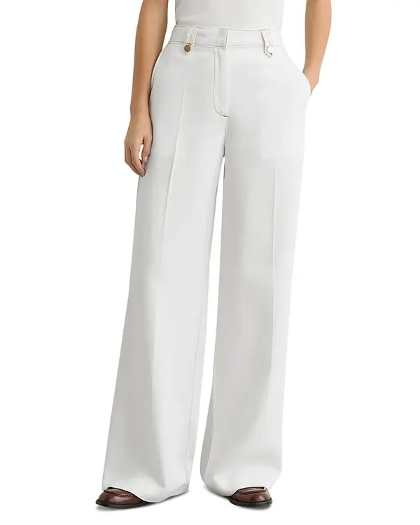REISS Kaia Trousers - White