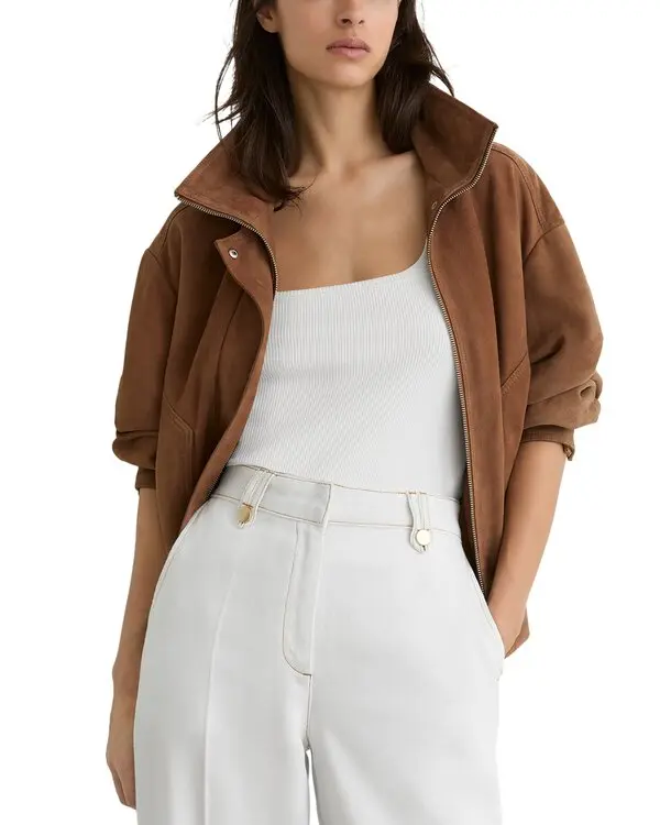 REISS Kaia Trousers - White