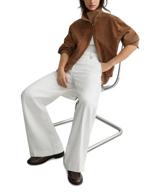 REISS Kaia Trousers - White