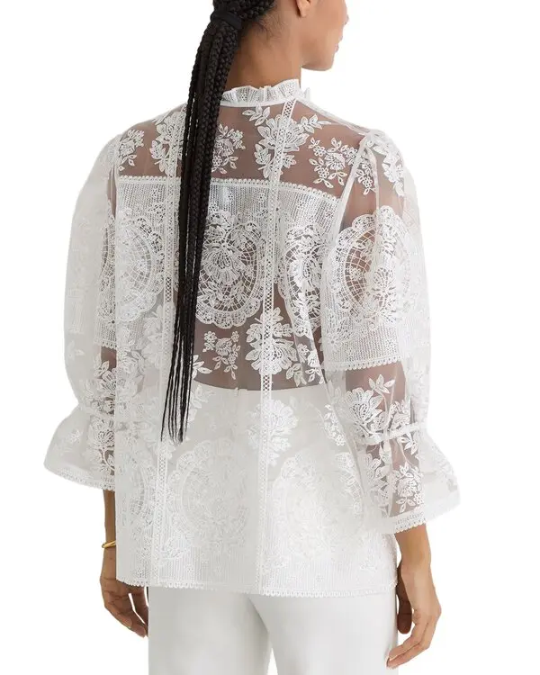 REISS Demi Lace Shirt