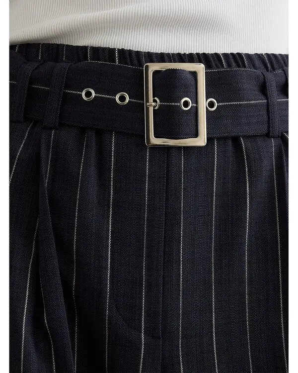 REISS Petites Rae Tailored Striped Trousers