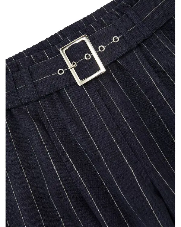 REISS Petites Rae Tailored Striped Trousers
