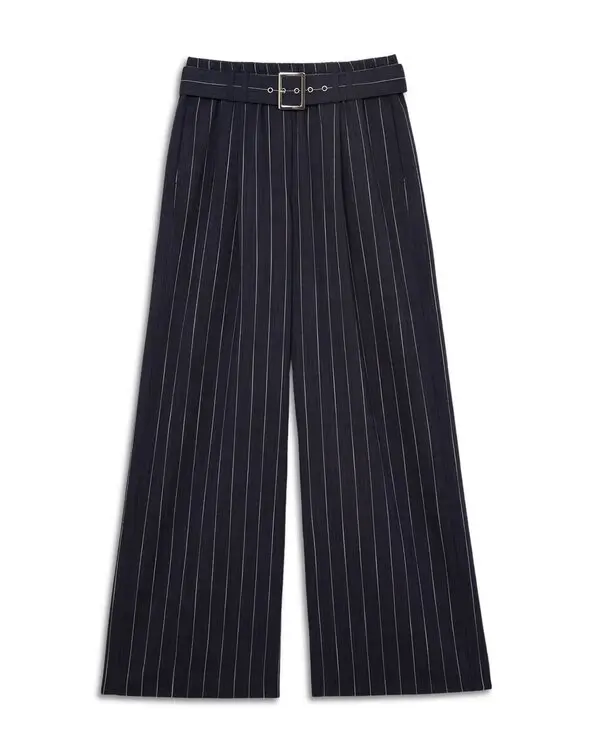 REISS Petites Rae Tailored Striped Trousers