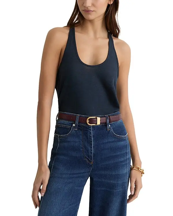 REISS Lidie Linen Vest
