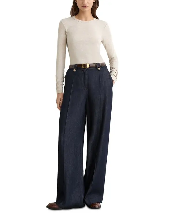 REISS Kaia Wide Leg Pants