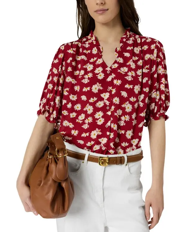 Gerard Darel Floral Print Viscose Shirt