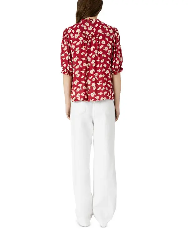 Gerard Darel Floral Print Viscose Shirt