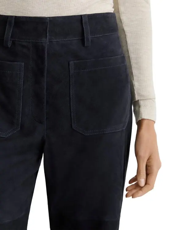 REISS Priya High Rise Suede Pants