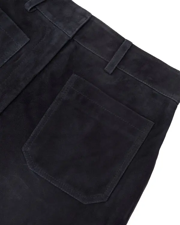 REISS Priya High Rise Suede Pants