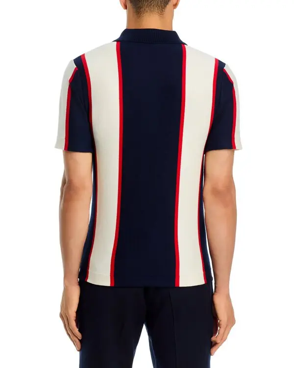 JIL SANDER Bold Block Stripe Polo Shirt