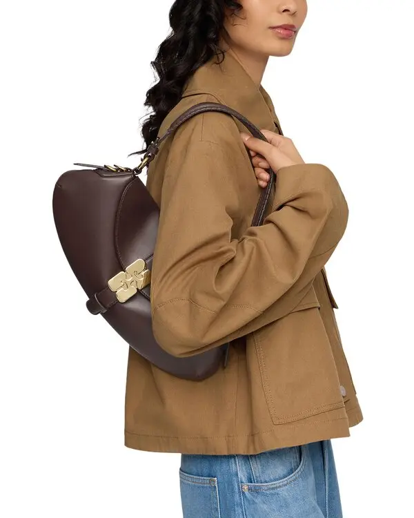 GANNI B Cat Shoulder Bag - Chicory Coffee