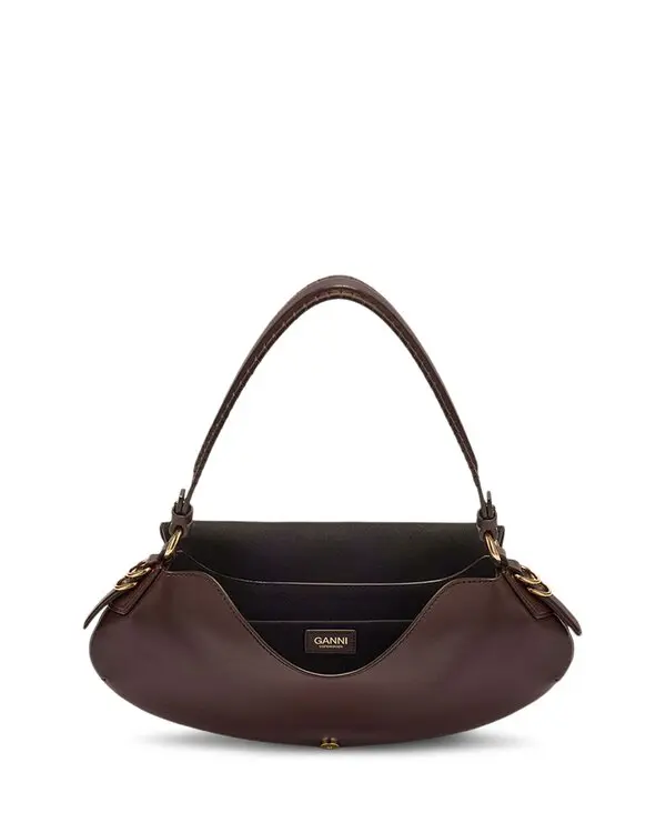 GANNI B Cat Shoulder Bag - Chicory Coffee