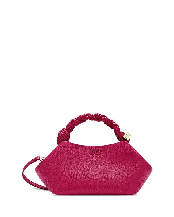 GANNI Bou Small Grained Handbag - Persian Red