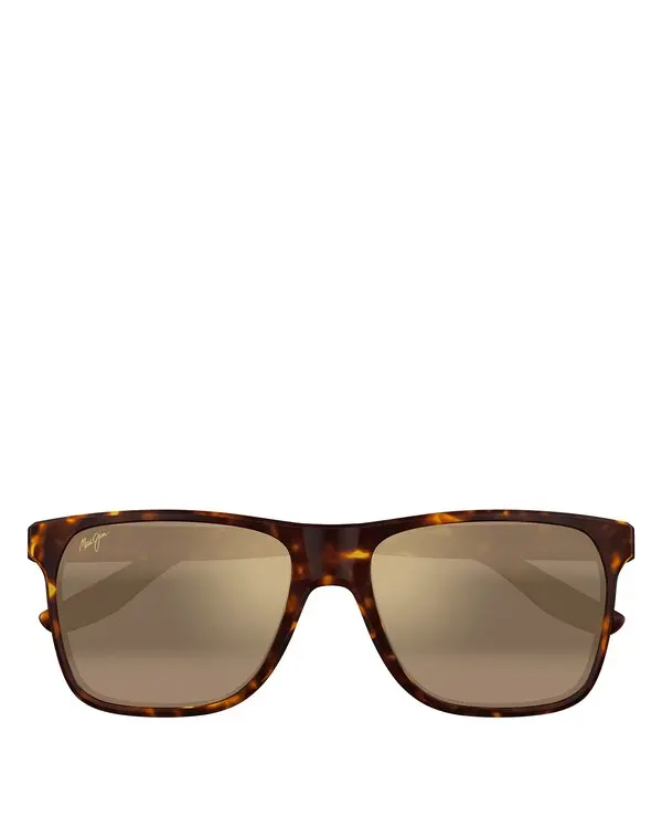 Maui Jim Pailolo Rectangular Sunglasses - Tortoise