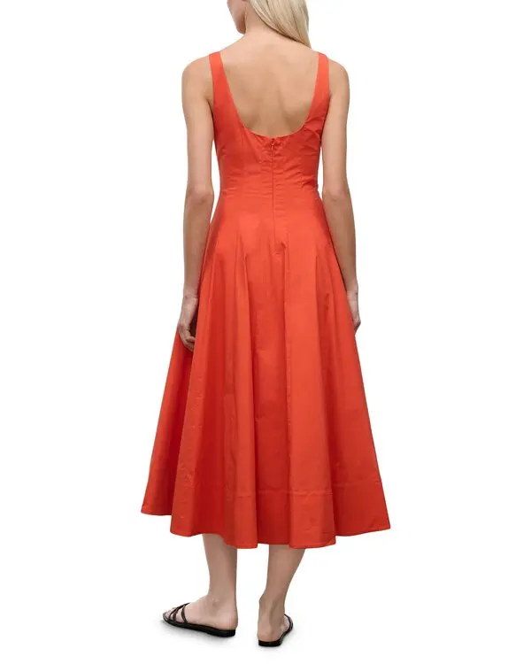 Staud Wells Midi Dress - Koi