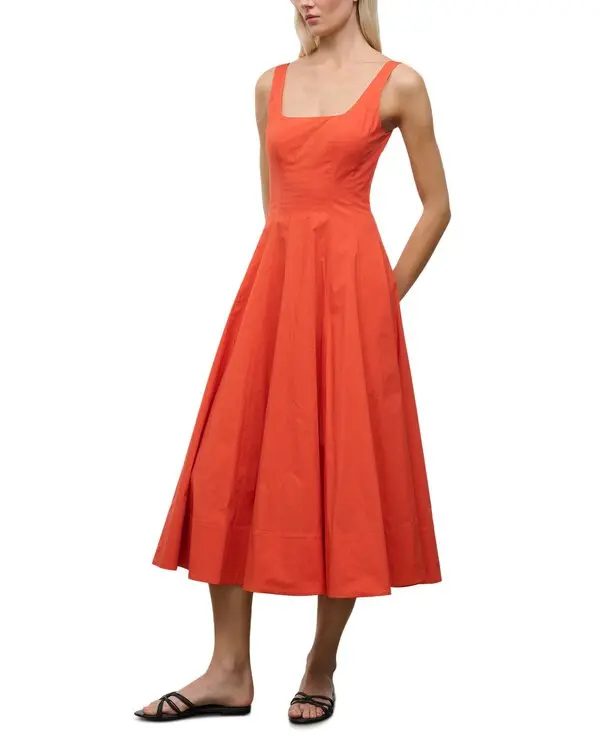Staud Wells Midi Dress - Koi