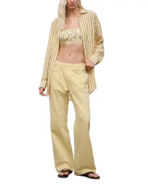 Staud Noah High Rise Wide Leg Jeans