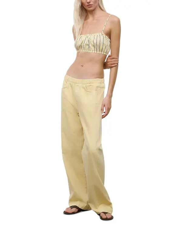 Staud Noah High Rise Wide Leg Jeans