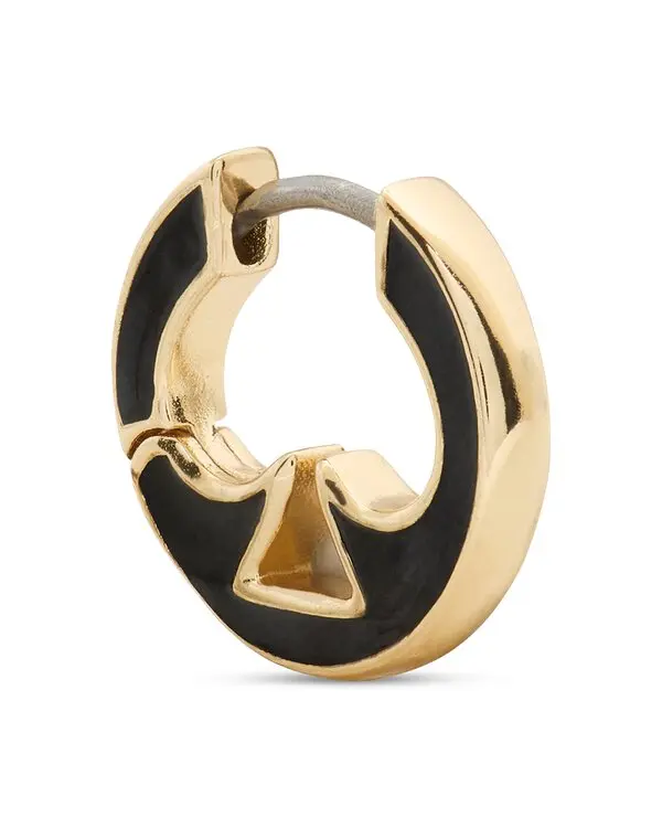 Kate Spade New York Everyday Spade Cut Out Spade Huggie Hoop Earrings - Black