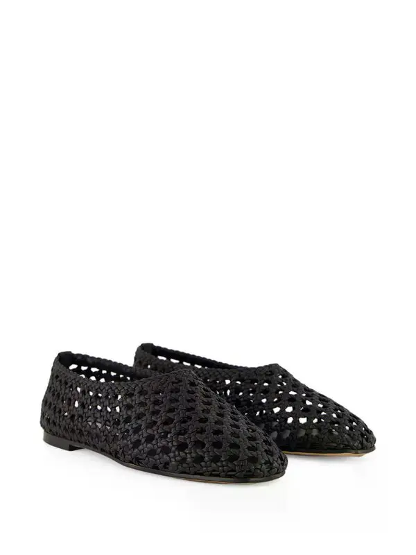 EMME PARSONS High Throat Ballerina Ballet Flats - Black