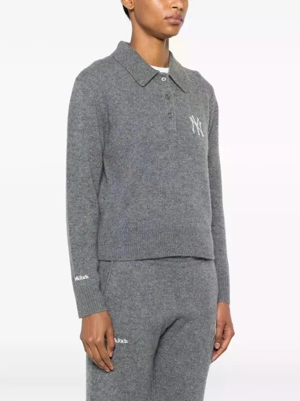 SPORTY & RICH Heritage Yankees Serif Sweater