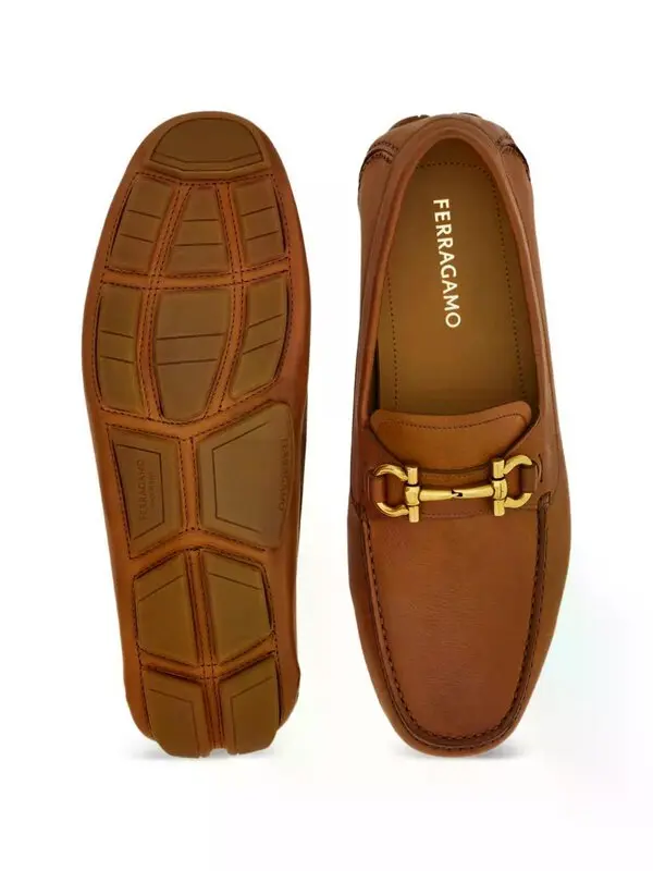 FERRAGAMO Gancini Ornament Driver Shoes