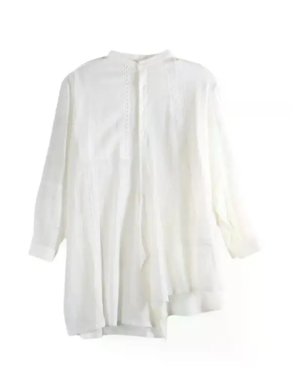 Y’s Asymmetric Lace-trim Shirt