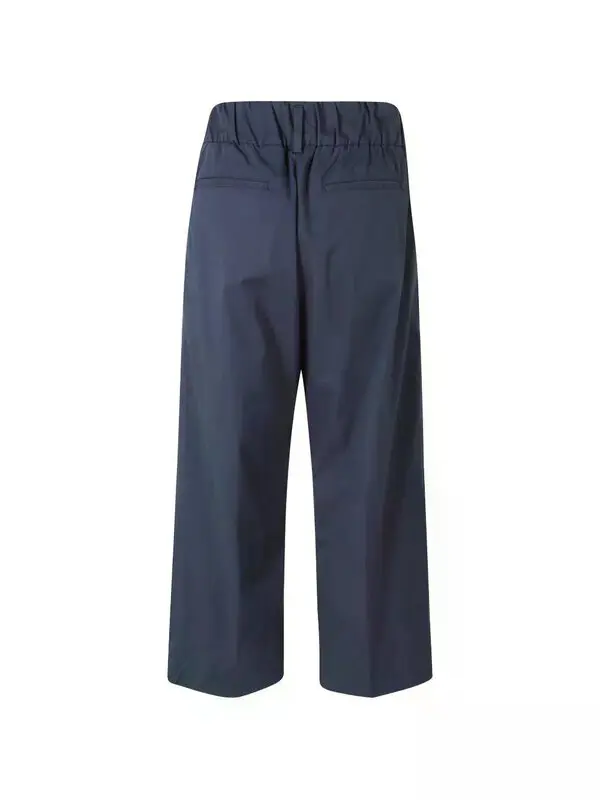 MYTHS Elasticated Waist Straight Trousers