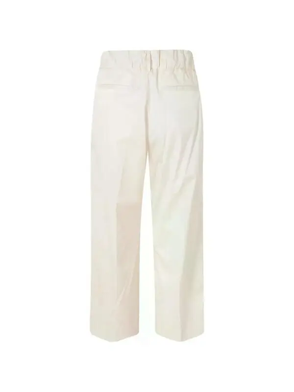 MYTHS Elasticated Waist Straight Leg Trousers