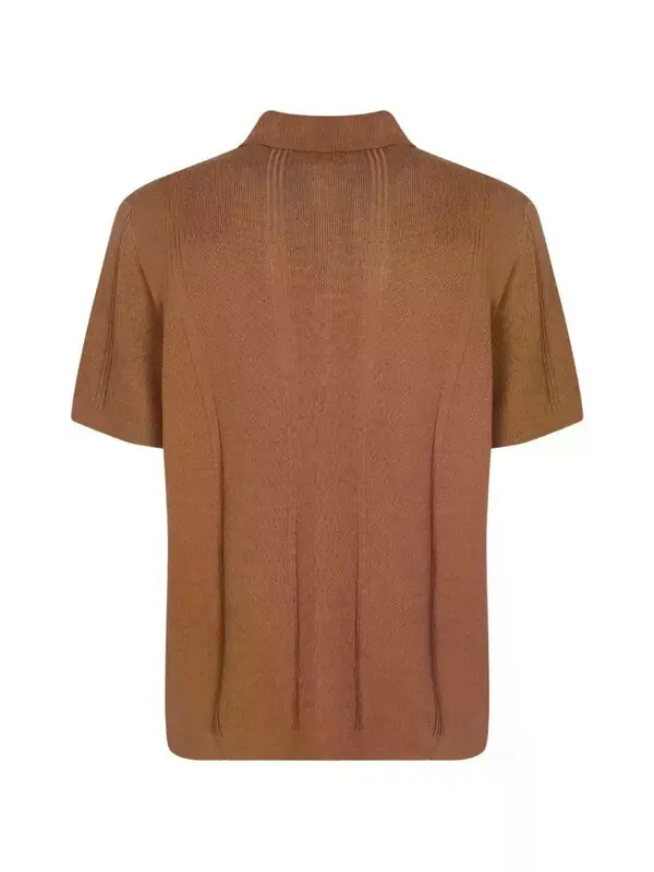 DANIELE FIESOLI Ribbed-knit Short-sleeve Shirt