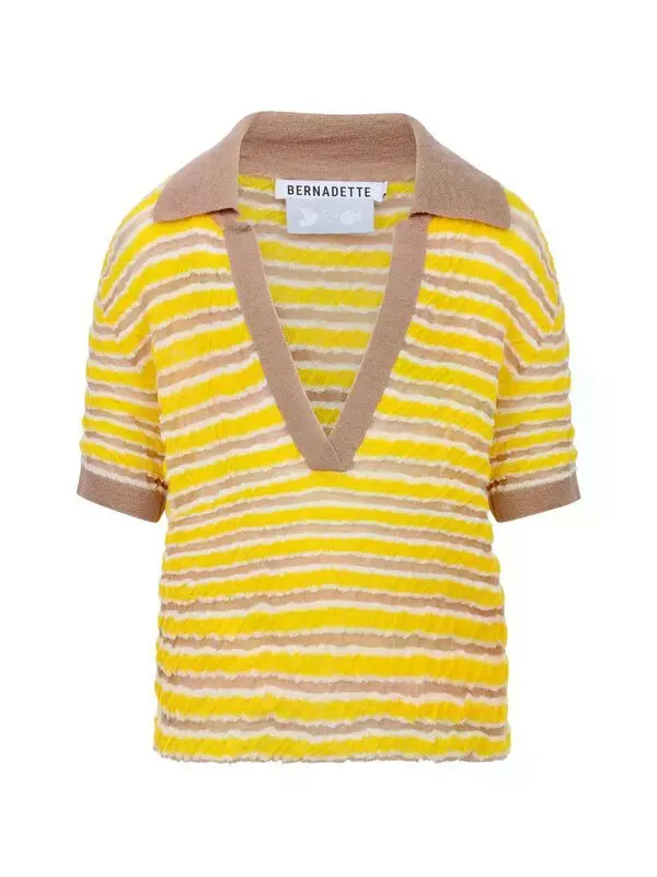 Bernadette Ophelia Striped T-shirt - Yellow