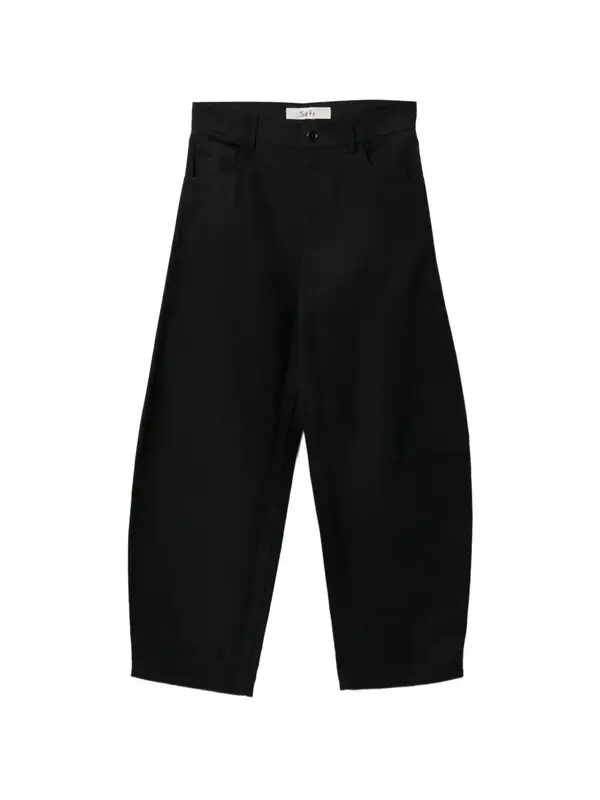Séfr Wide-leg Trousers - Black