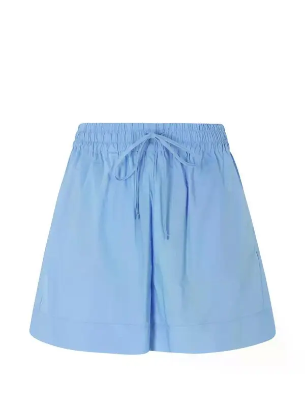 SOLOTRE Elasticated Drawstring Mini Shorts - Blue