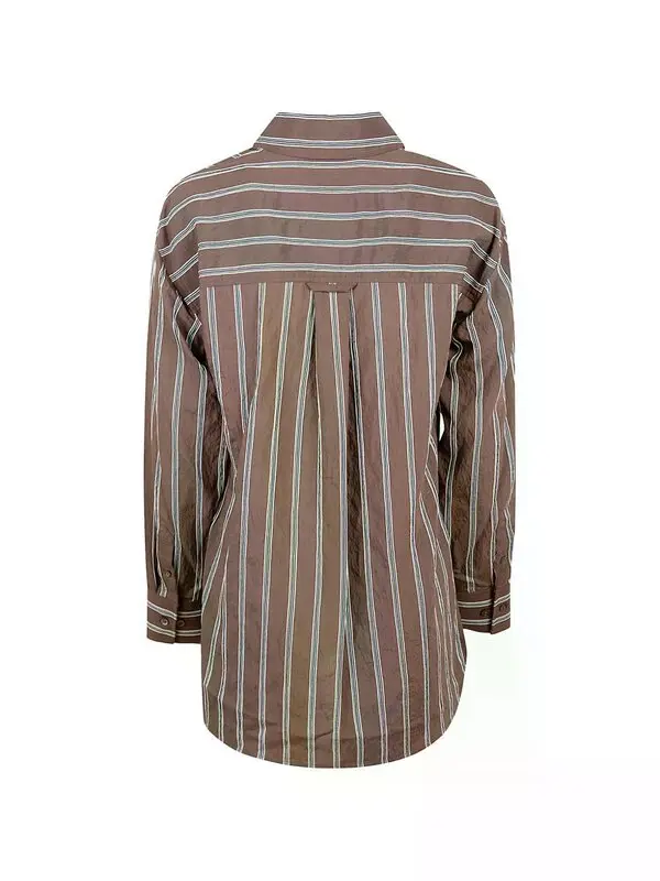 Veronica Beard Striped Long-sleeve Shirt