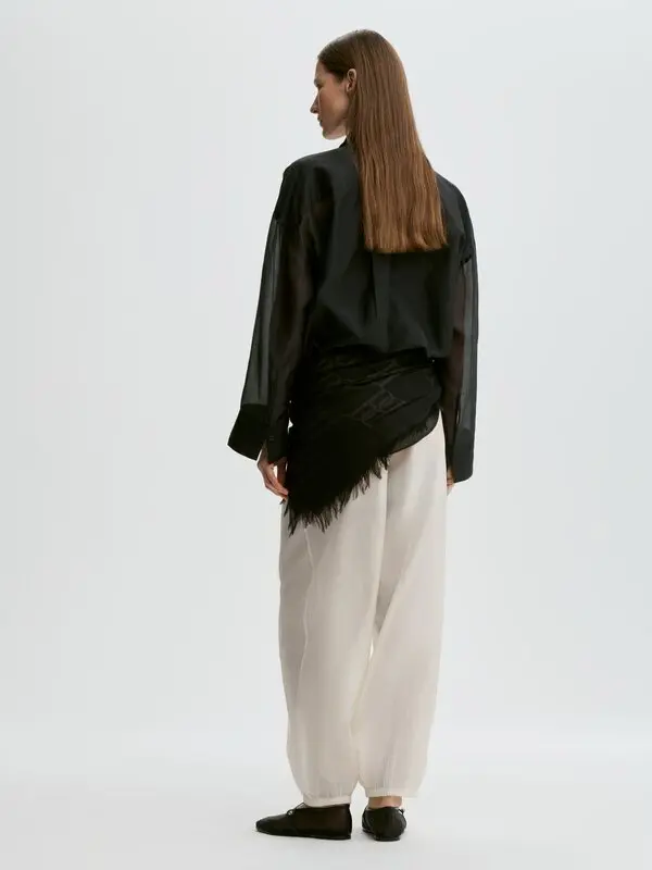 BY MALENE BIRGER Derris Silk Organza Shirt - Black