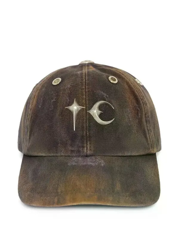 THUG CLUB Tc Two-tone Washed-finish Cap - Black