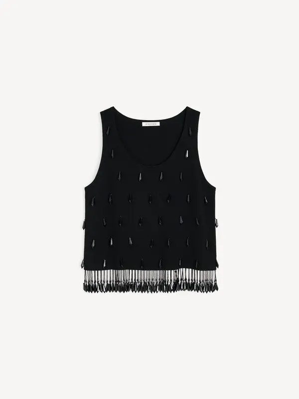 BY MALENE BIRGER Hysa Embellished Top - Black