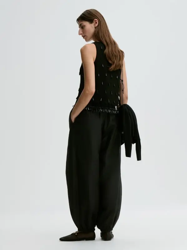 BY MALENE BIRGER Hysa Embellished Top - Black