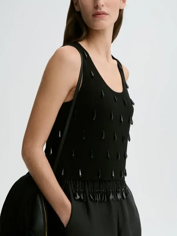 BY MALENE BIRGER Hysa Embellished Top - Black