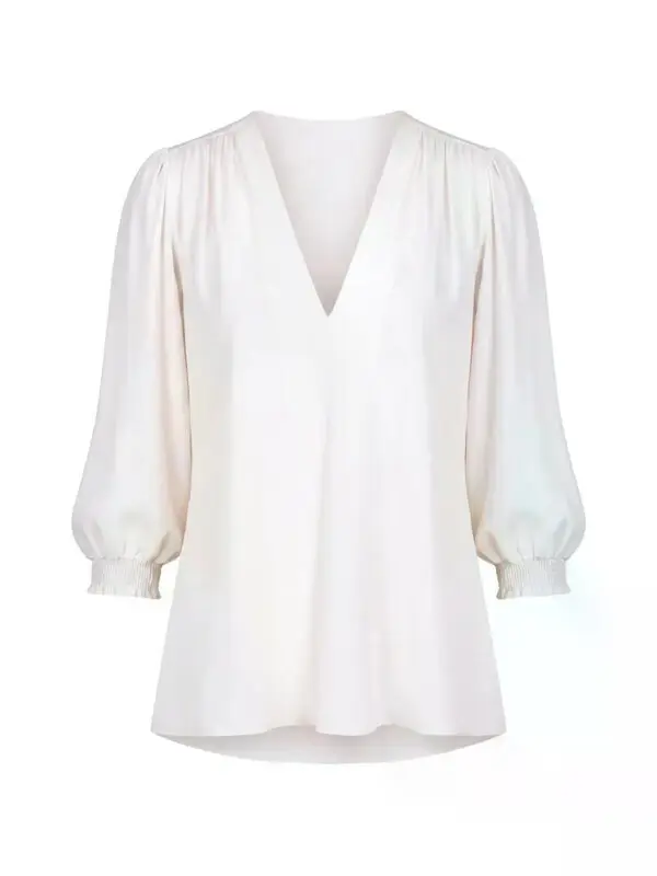 Seventy Gathered V-neck Blouse