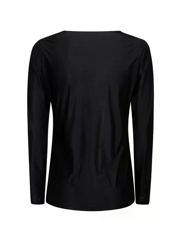 Yohji Yamamoto Graffiti Print Long Sleeve T-shirt - Black