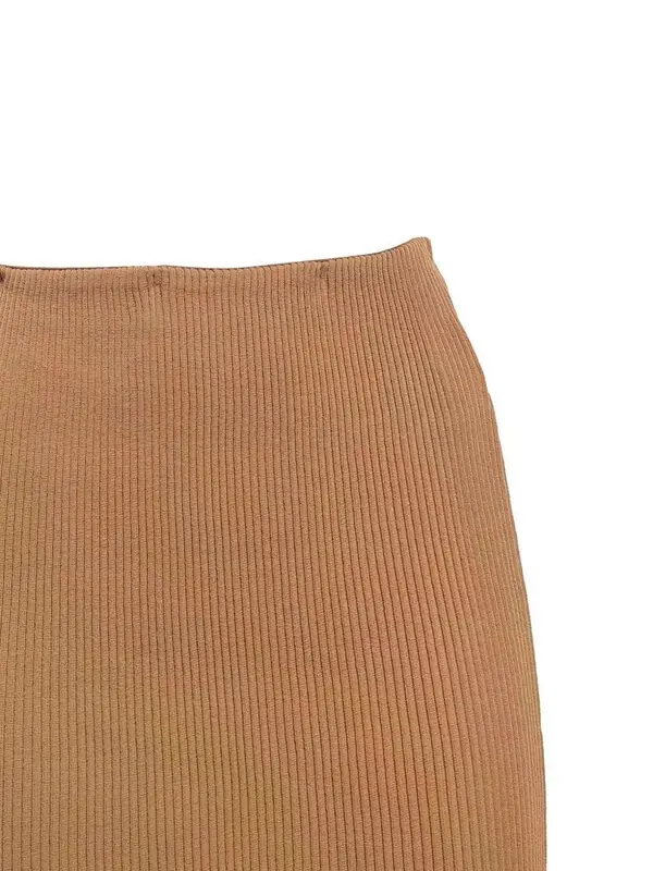 Alberta Ferretti Ribbed Knit Pencil Skirt