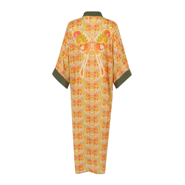 Henelle Neutrals / Butterfly Effect Citrus Kimono - Green