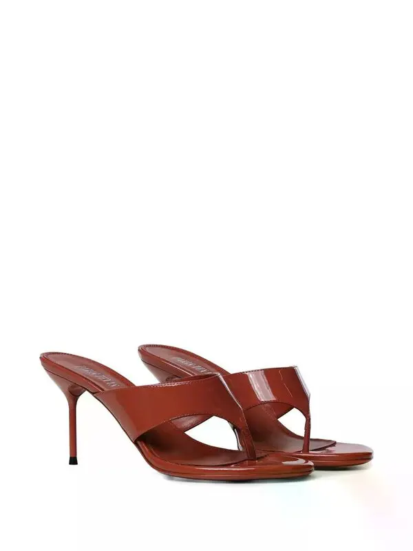 Paris Texas Patent Leather Thong Sandals - Red