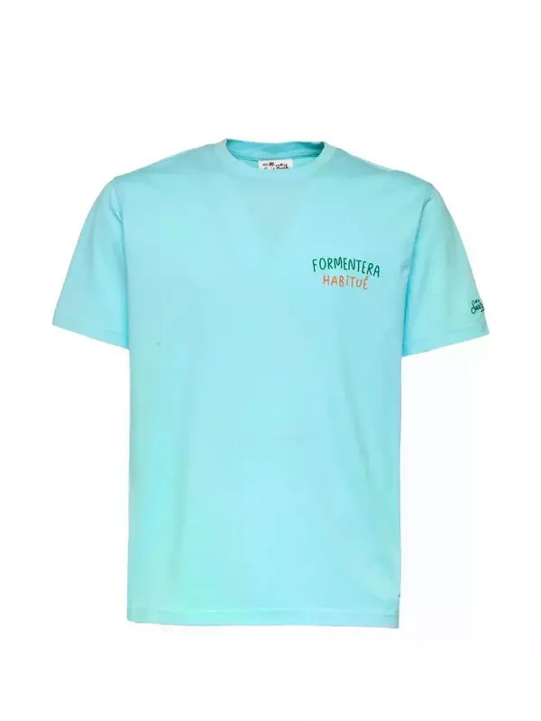 MC2 SAINT BARTH Portland Embroidered T-shirt - Blue