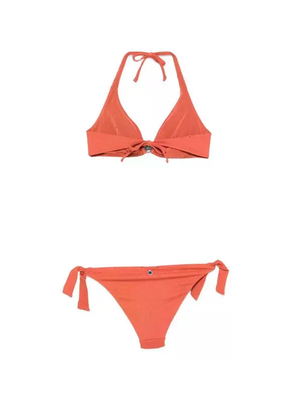 Emporio Armani Crinkled Halterneck Bikini